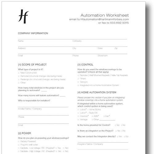 Automation | HARTMANN&FORBES
